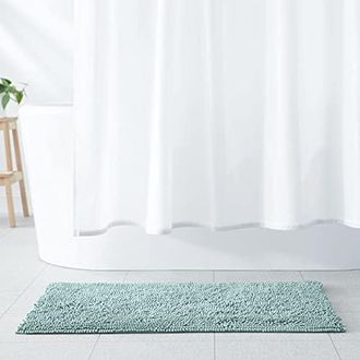 Amazon Basics Mikrofaser Badezimmer Matte, rutschfest, 53 x 87 cm, Gischtgrün