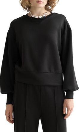 Scotch & Soda Damen Core Modal Sweatshirt, Schwarz, M EU