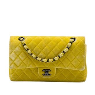 Chanel Pre-owned Vintage Double Flap Shoulder Bag - - Pre-owned - Damen - Gelb - ONE SIZE