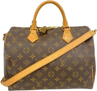 Louis Vuitton Sac &agrave; main vintage en toile pr&eacute;-poss&eacute;d&eacute; - Femme - Pre-owned - Brun - Taille: ONE Size
