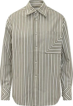 Victoria Beckham Vertical-stripe Cotton Shirt