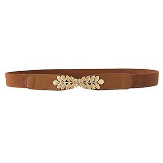 Generic Ceinture en cuir brillant pour femme - Tendance - Acc&egrave;s fin - Ceinture fine pour femme, kaki, taille unique