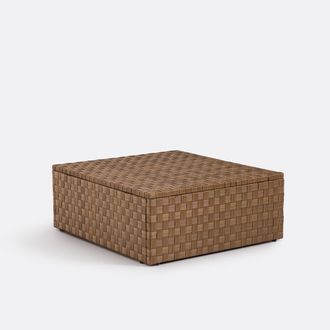 La Redoute Interieurs Table Basse De Jardin En R&eacute;sine Tress&eacute;e Alz&eacute;na