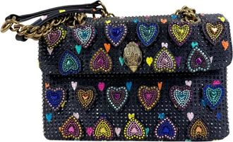 Kurt Geiger Femme, Sacs, Noir, Taille: ONE Size Kens 178 Fabric Kensington Bag