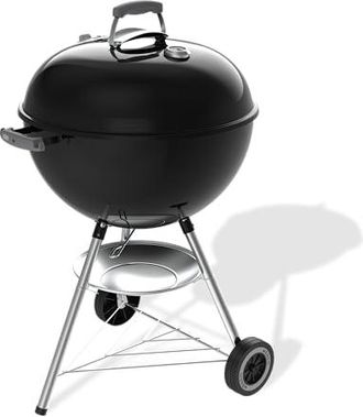 Weber Original Kettle Holzkohlegrill/Porzellanemaillierter Deckel und Kessel, 57 cm Grillfl&auml;che, One-Touch-Reinigungssystem, Deckelthermometer, Dreibein-St&auml;