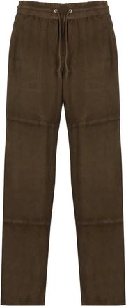 P.A.R.O.S.H. P.a.r.o.s.h., Femme, Pantalons, Brun, Taille: 36 FR Leather Pantalons