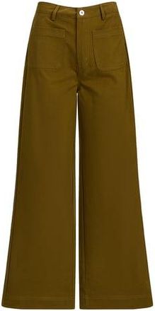 Garance Paris Pantalon large taille haute uni