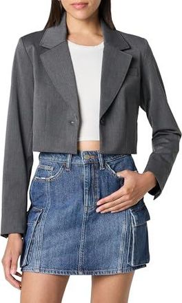 The Drop Reims Cropped Blazer, Gris chiné, S