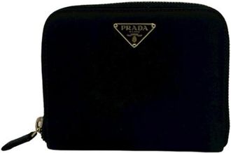 Prada unisex, Pre-owned, Noir, Taille: ONE Size Portefeuille en tissu Pre-owned
