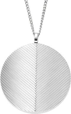 Fossil Collier pendentif Harlow Locket Collection Fossil en acier inoxydable, pour femme, JF04737040