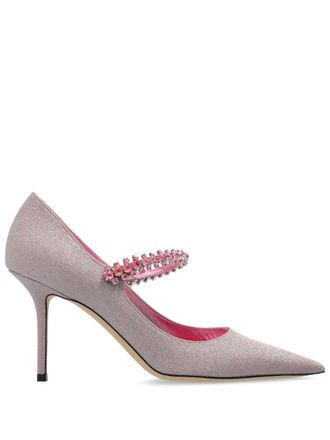 Jimmy Choo London escarpins Bing 85 mm &agrave; ornements - Rose