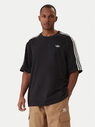 adidas T-Shirt adicolor 3-Stripes KD4095 Schwarz Oversize