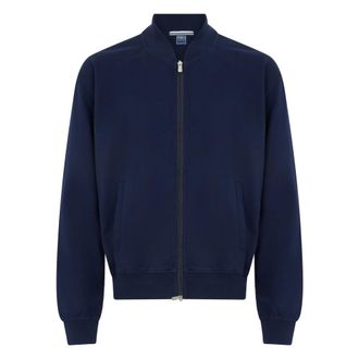 Fedeli Moderner Hoodie mit Rei&szlig;verschluss - - Jackets - Herren - Blau - M