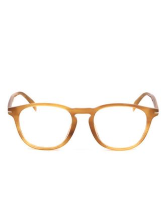 Eyewear by David Beckham lunettes &agrave; monture ronde - Jaune