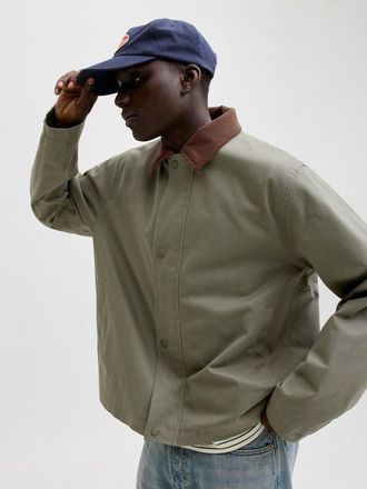 Jack & Jones Kurzjacke JJEGRAHAM WORKER JACKET SN mit Fly-Away-Kragen