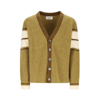 Ami College Stil Hkc358 Modisches Hemd - - Knitwear - Herren - Gr&uuml;n - M