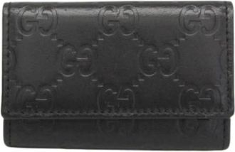 Gucci Porte-cl&eacute;s Pre-owned 138093 - Femme - Pre-owned - Noir - Taille: ONE Size