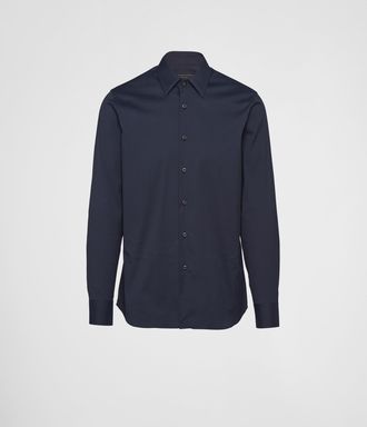 Prada Hemd Aus Stretch-Popeline