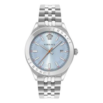 Versace Klassische Uhr - - Accessories - Herren - Blau - ONE SIZE
