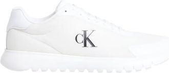 Calvin Klein Baskets Femme Eva Mesh Sportives, Blanc (Bright White/Black), 39
