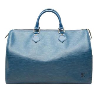 Louis Vuitton Pre-owned Speedy 35 - Femme - Pre-owned - Bleu - Taille: ONE Size