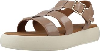 Geox Femme, Chaussures, Beige, Taille: 37 EU Camalei Flat Sandal