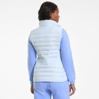 Lands End Daunenweste WANDERWEIGHT Verstaubar Ultraleicht, Damen, Gr&ouml;&szlig;e:32-34 regular, Blau, Nylon, by Lands End