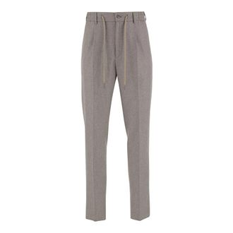 Tagliatore Wollhose - - Trousers - Herren - Grau - S