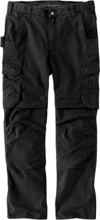 Carhartt Work in Progress Herren Steel Rugged Flex Relaxed Fit Ripstop Double-Front Cargo Work Utility Pants, Schwarz, 34W / 32L EU