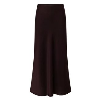 Windsor Femme, Jupes, Brun, Taille: 38 FR Jupe Midi Satin&eacute;e