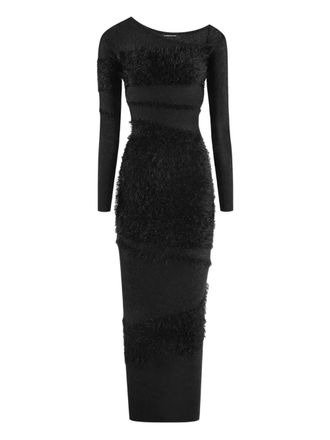 Mani&egrave;re De Voir robe longue &agrave; &eacute;paules d&eacute;nud&eacute;es - Noir