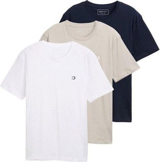 Tom Tailor T-Shirt (Packung, 3-tlg) mit Logo Print