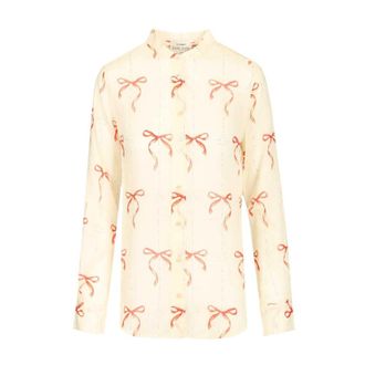 Forte_Forte Serafino Shirt - - Blouses & Shirts - Damen - Rot - L