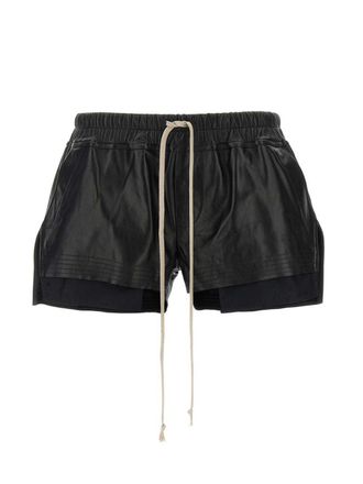 Rick Owens Short en cuir Boxer anti-brouillard