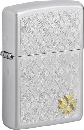 Zippo PL This Stunning Four Leaf Clover Feuerzeug, Messing, Edelstahl, 1 x 3,5 x 5,5 cm, 60000987