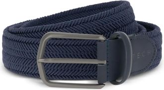 Boggi Milano woven rubberised leather belt - Blau