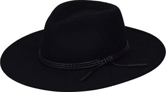 Bailey Piston Fedora Hut Mit heruntergeklappter Krempe - Schwarz - S