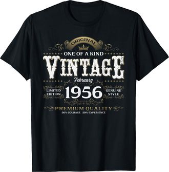 Generic 70. Geburtstag Februar 1956 Vintage Edition T-Shirt