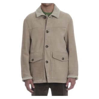 Valstar Lederjacken - - Jackets - Herren - Beige - XL
