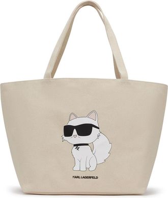 Karl Lagerfeld Ikon Choupette Tote Bag - Nude