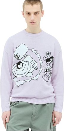Brain Dead Homme, Pulls, Violet, Taille: L Hammer Sweater