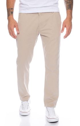 Rock Creek Herren Designer Chino Hose Regular Slim Chinohose RC-390 Beige W38 L30