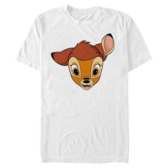 Disney Unisex Bambi Bambi Big Face Organic Short Sleeve T-Shirt, Weiß, M