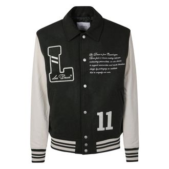 Les Deux Veste en laine Varsity - Homme - Vestes - Noir - Taille: S
