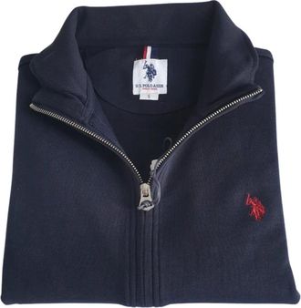 U.S.Polo Association U.s. Polo Assn., Homme, Sweatshirts et sweats &agrave; capuche, Bleu, Taille: S SweaT-shirt &agrave; Fermeture &Eacute;clair Int&eacute;grale