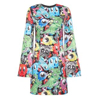 Philipp Plein Femme, Robes, Multicolore, Taille: 40 FR Short Dress Lil Monsters Gang