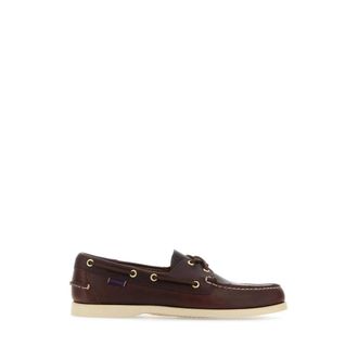 Sebago Homme, Chaussures, Brun, Taille: 42 1/2 EU Mocassins Portland en cuir chocolat