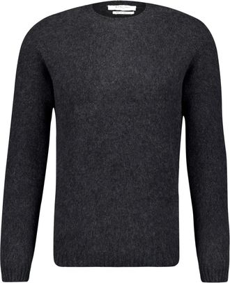 Boglioli Strickpullover mit Rundhalsausschnitt - Grau