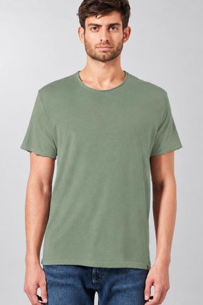 Hempage Hempage Herren vegan T-Shirt Timeless Basic Kaktusgr&uuml;n