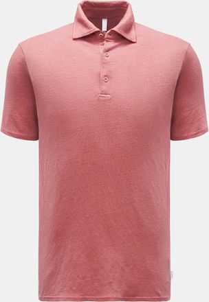 04651/ Herren - Leinen Jersey-Poloshirt hellrot